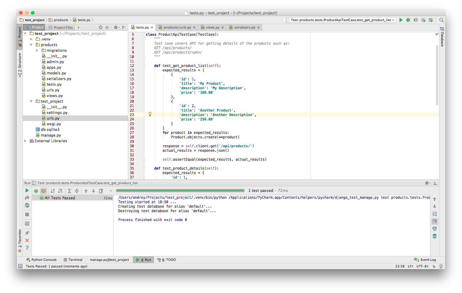 Test Driven Development With Python & Django using PyCharm · AnvilEight ...